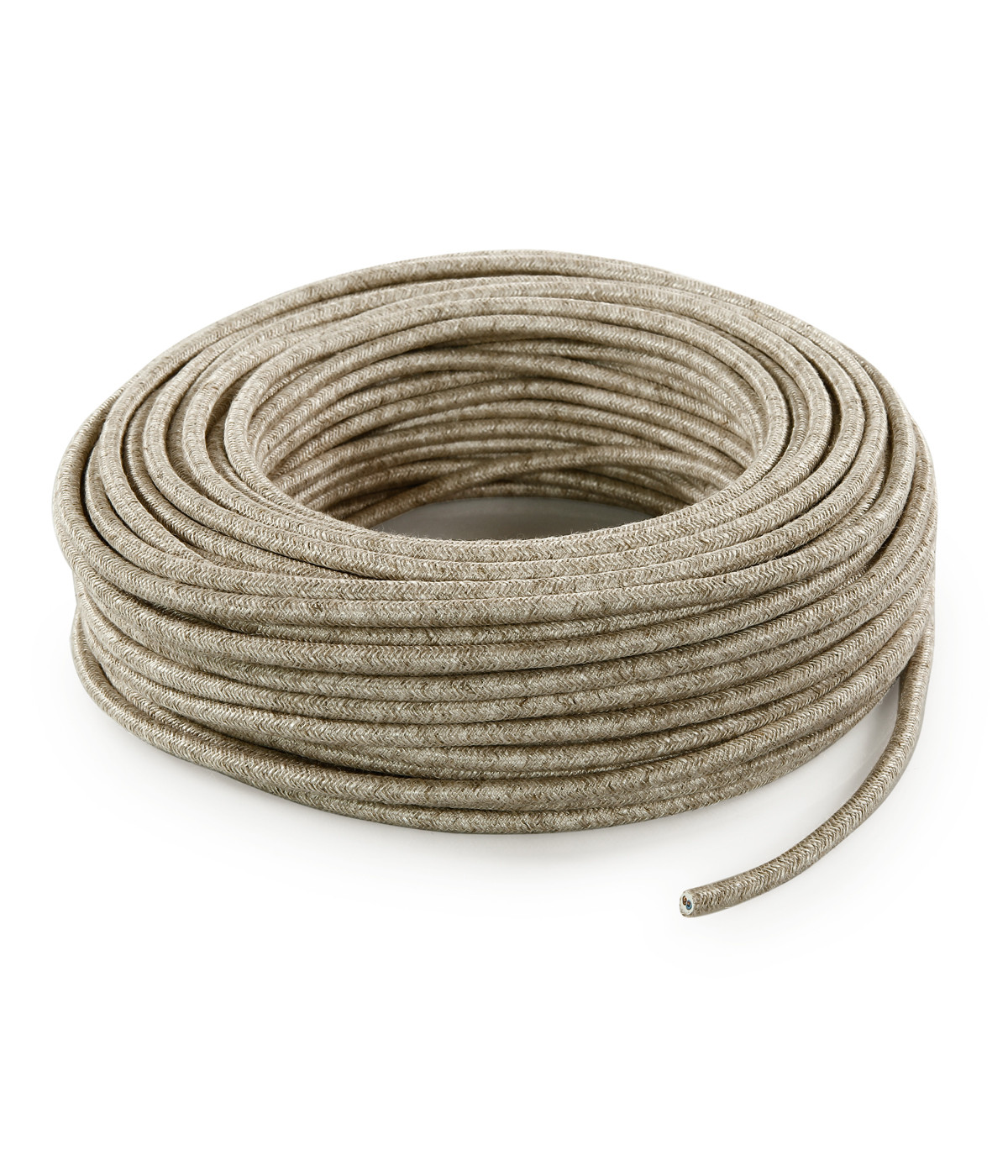 Round Textile Cable For Visible System - Canvas Beige LM21 - LaMorell ...