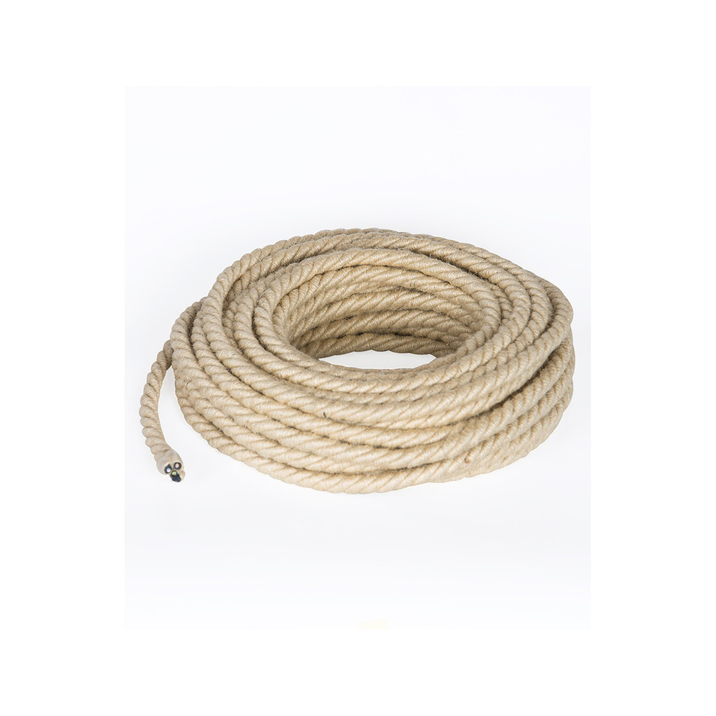Braided Textile Cable - Juta TR49 XL - Pendant - textile cables - lampshade