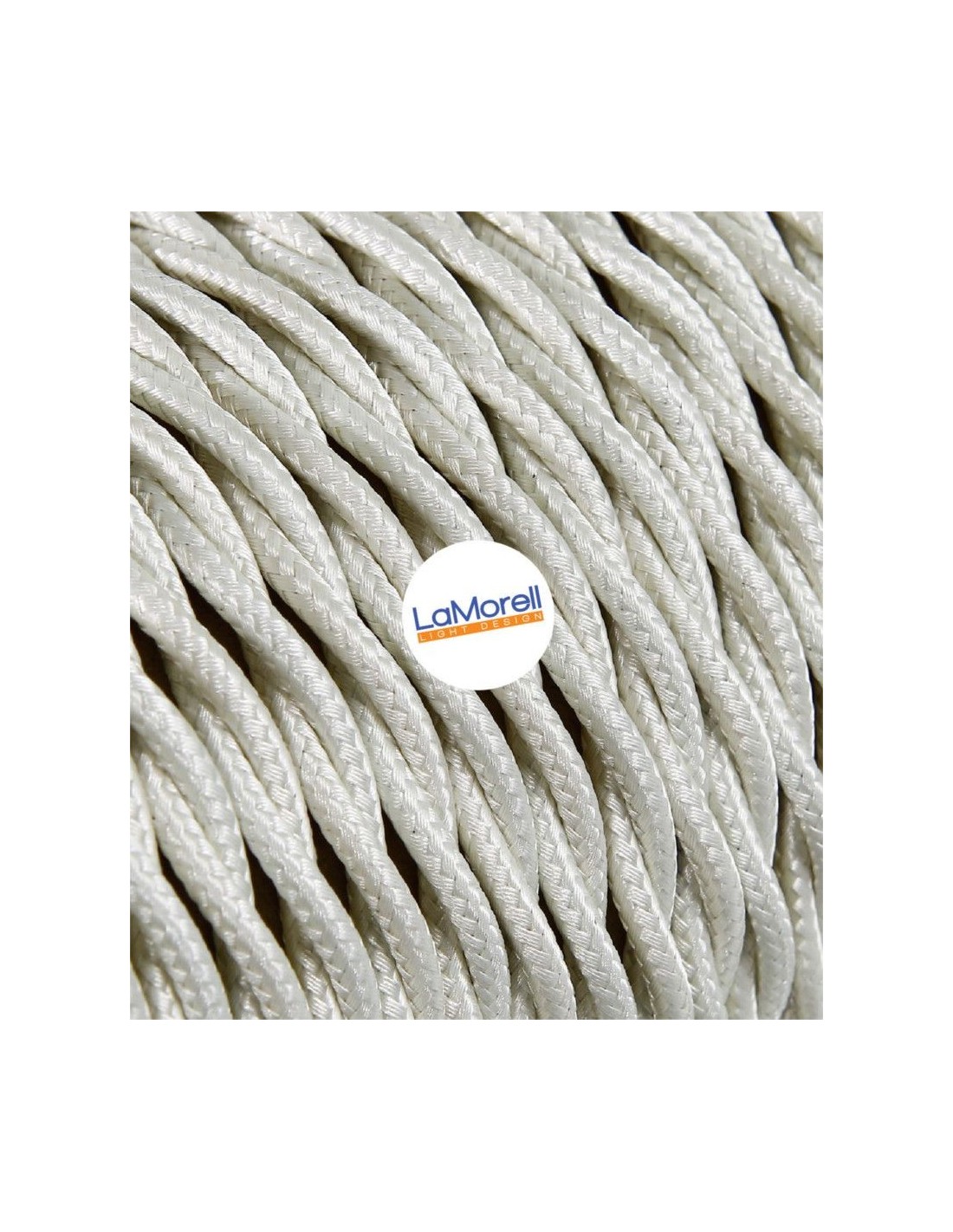 BRAIDED TEXTILE ELECTRIC CABLE IVORY - Textile Cables - Pendant lamps