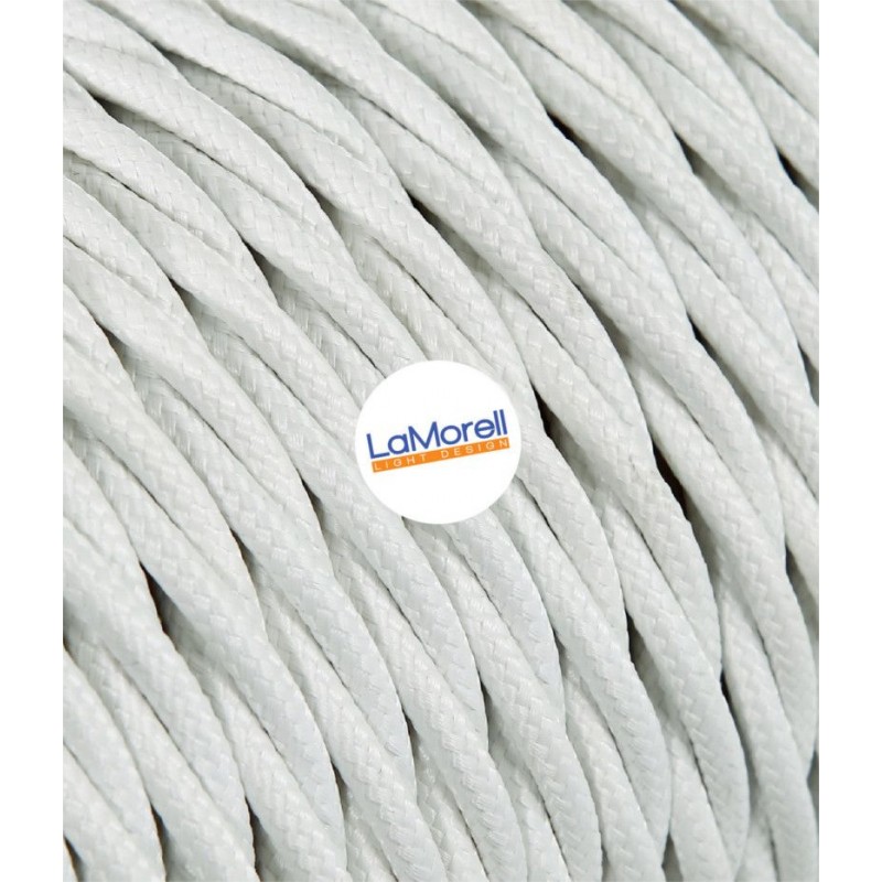 BRAIDED TEXTILE ELECTRIC CABLE WHITE - Textile Cables - Pendant lamps