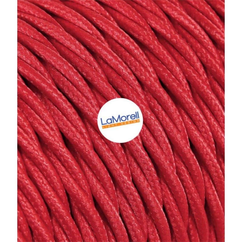 Braided Textile Electric Cable - Red TR70 - Textile Cables - Lighting ...