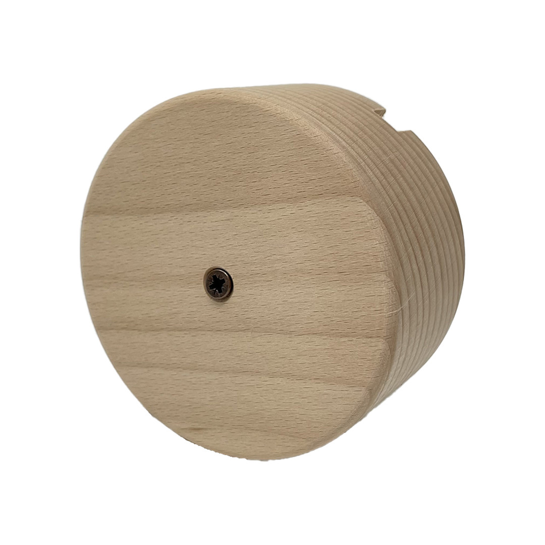 3 Output Junction Box In Natural Wood - LaMorell - Vintage Lighting ...