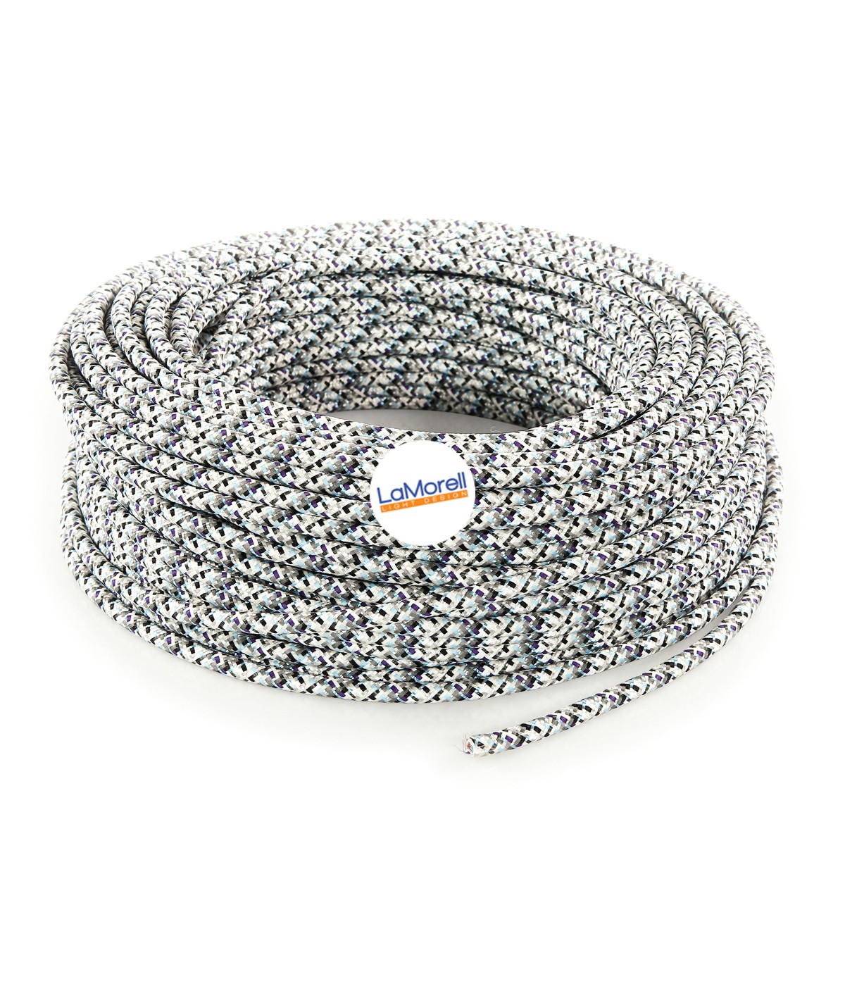 Power Cord With Plug And Switch With Round Textile Cable Pixel Ice PX03 ...